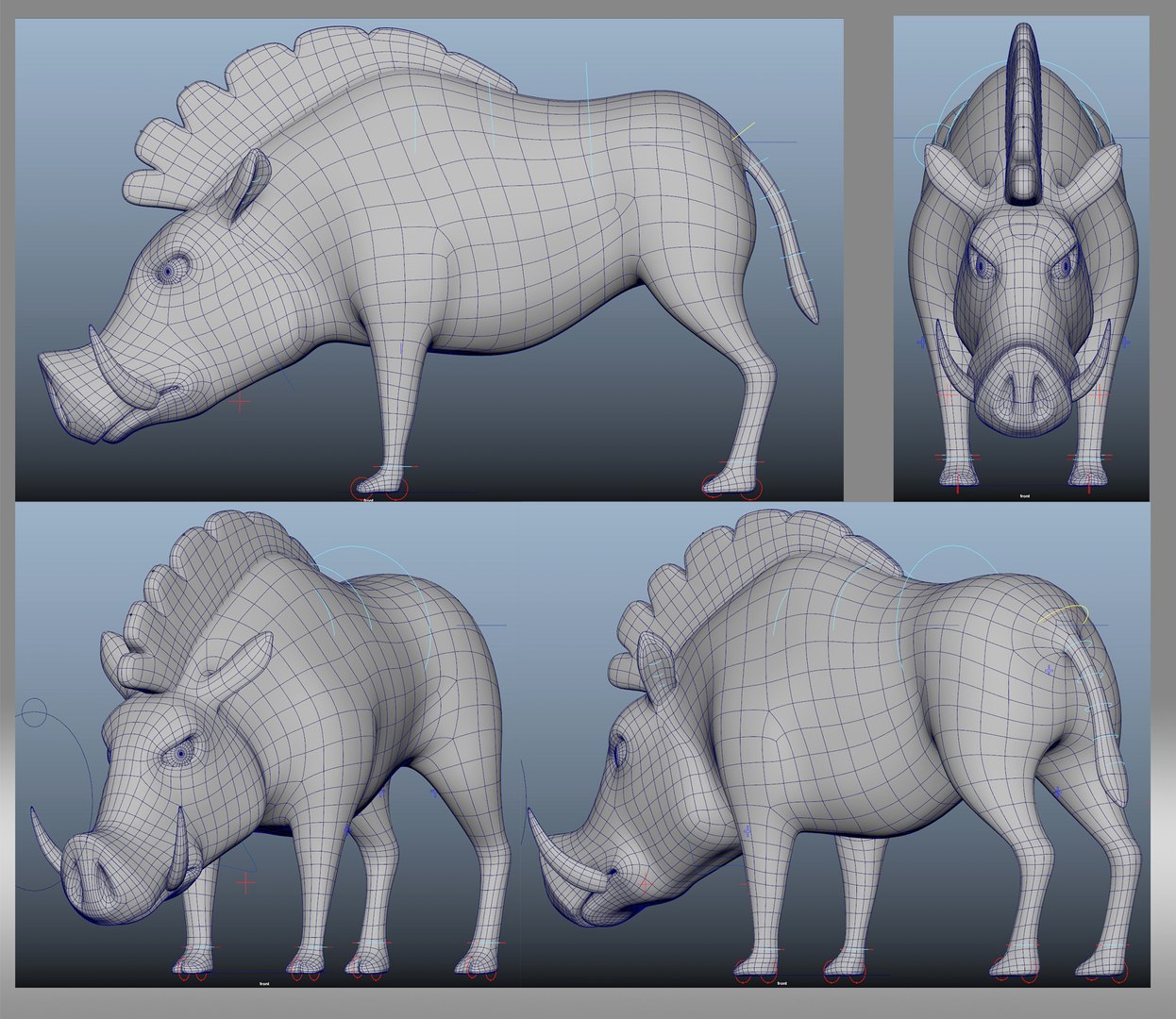3D Cartoon Wild Boar - TurboSquid 1551830