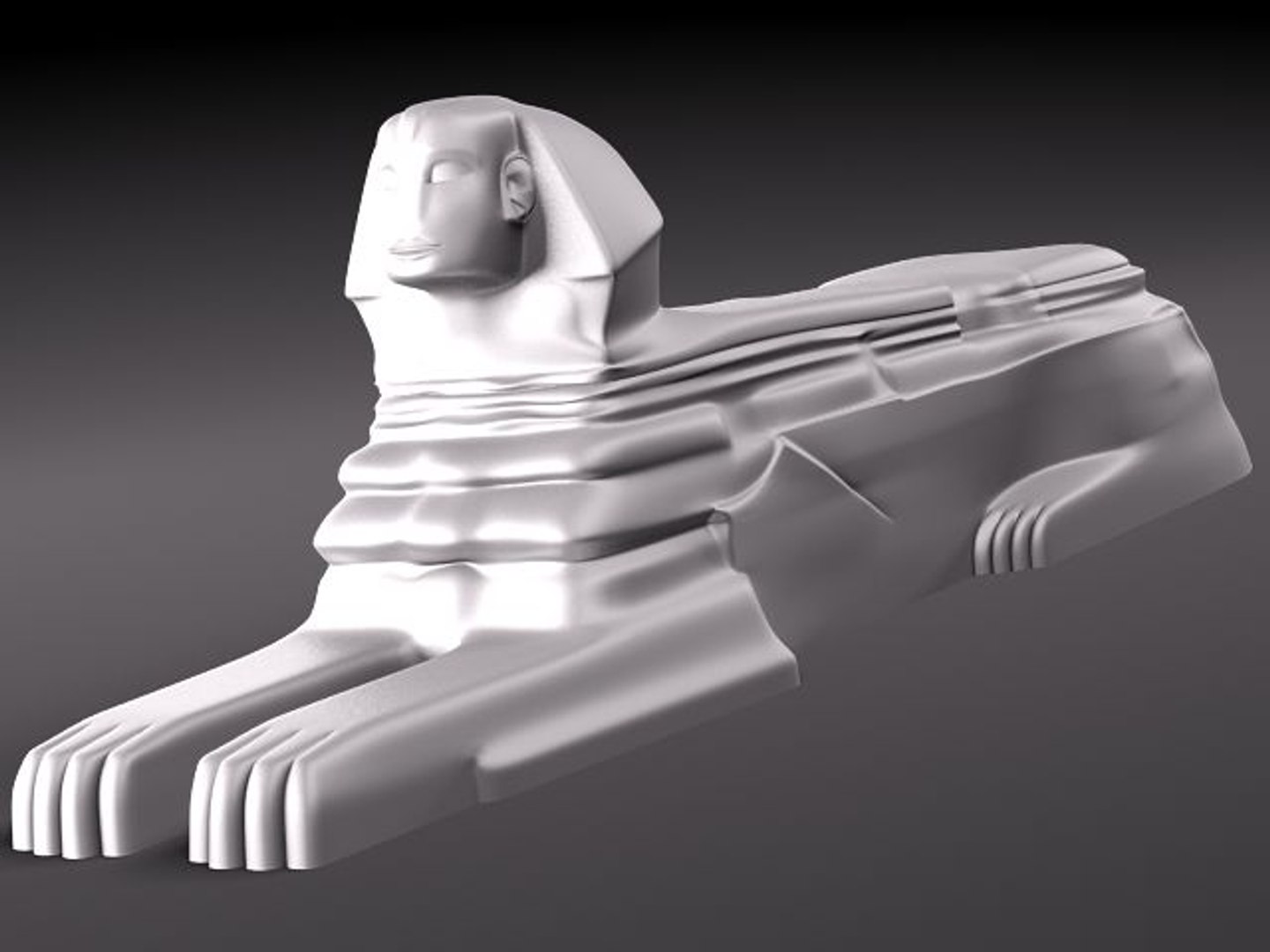 3d Model Sphinx Landmark