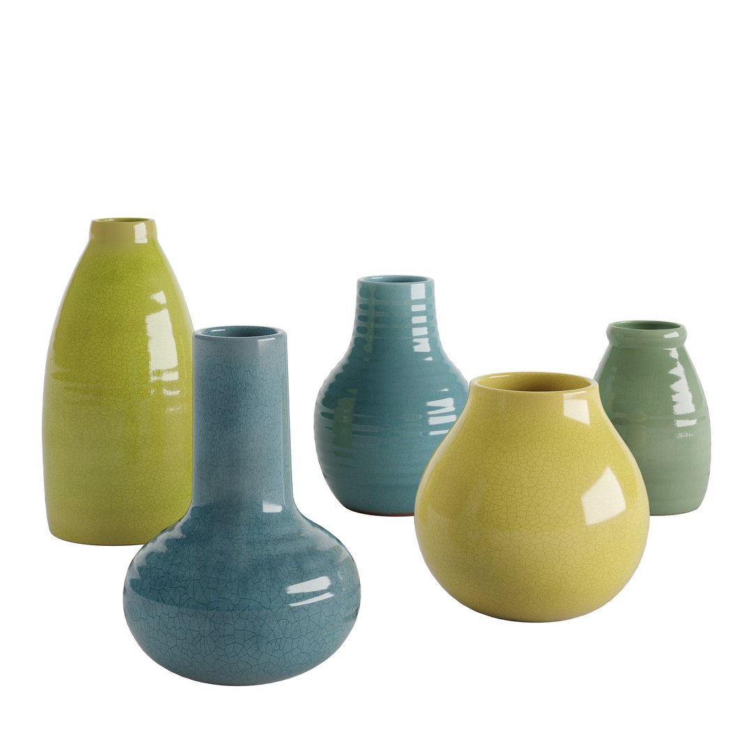 Set ceramic decorative 2 3D model - TurboSquid 2161358