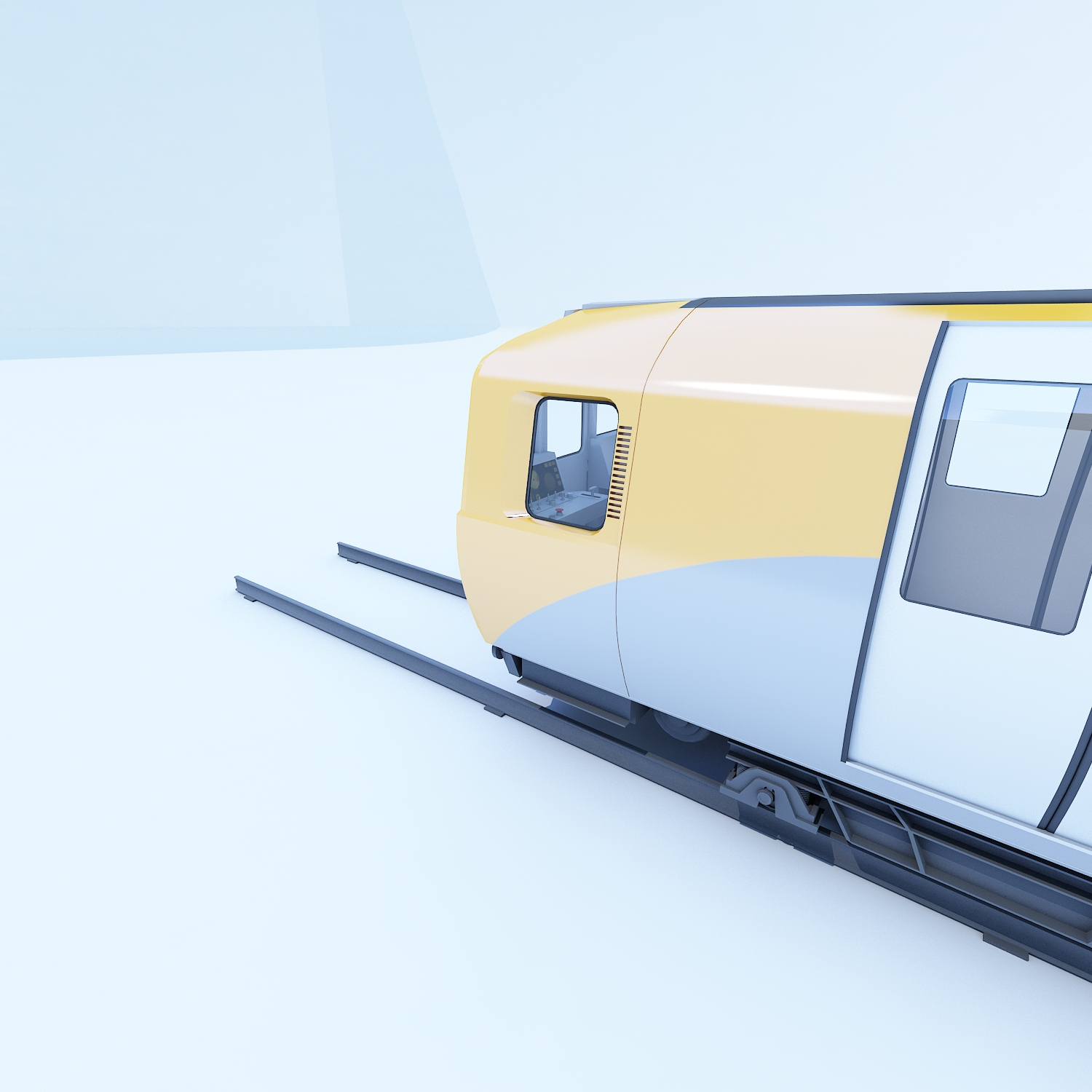 glasgow subway train 3d model
