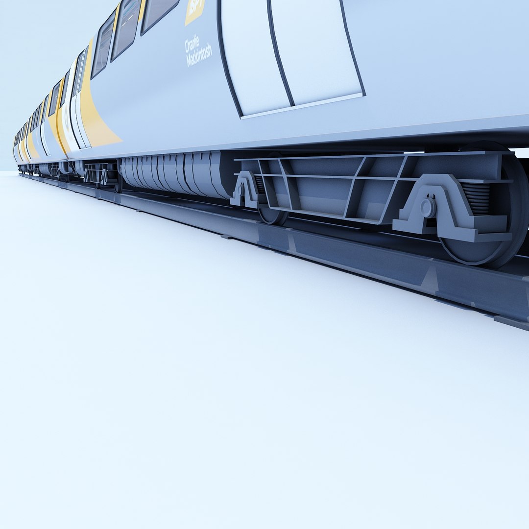 Glasgow Subway Train 3d Model