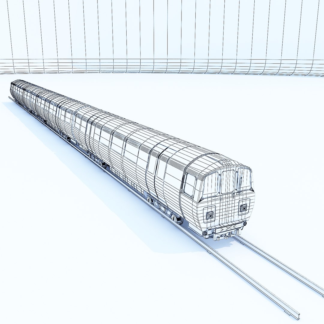 Glasgow Subway Train 3d Model