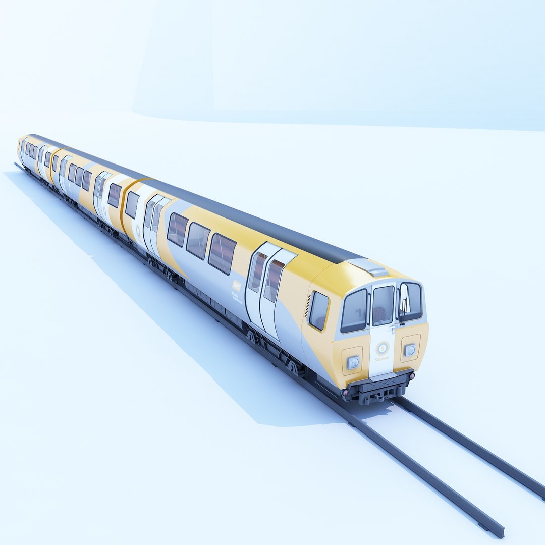 Glasgow Subway Train 3d Model