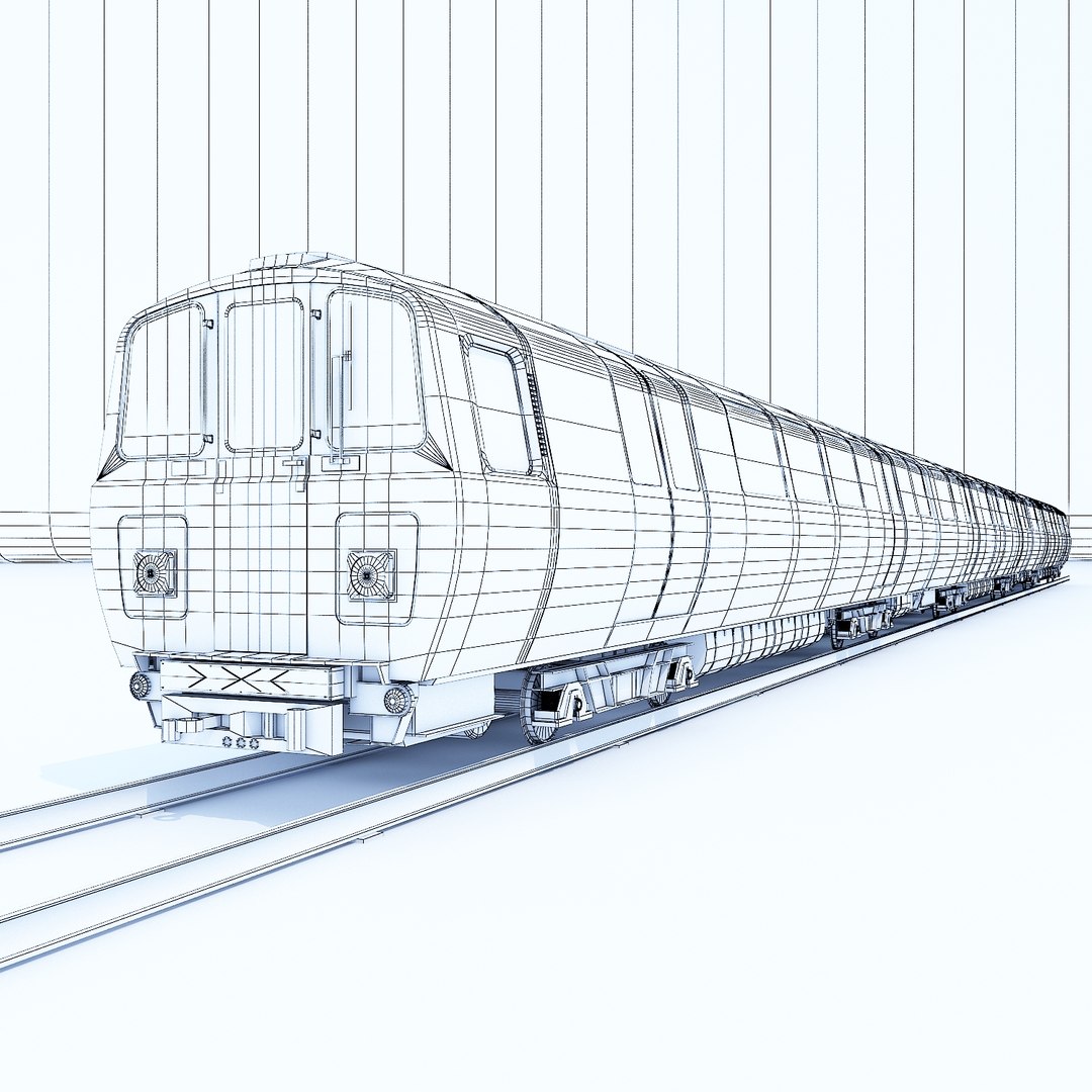 Glasgow Subway Train 3d Model