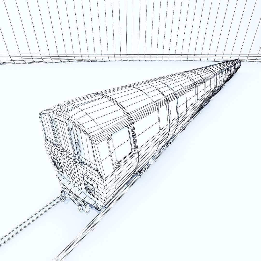 Glasgow Subway Train 3d Model