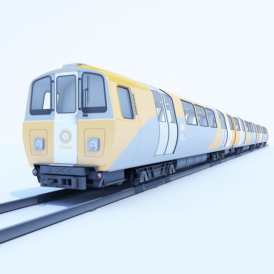 Glasgow Subway Train 3d Model