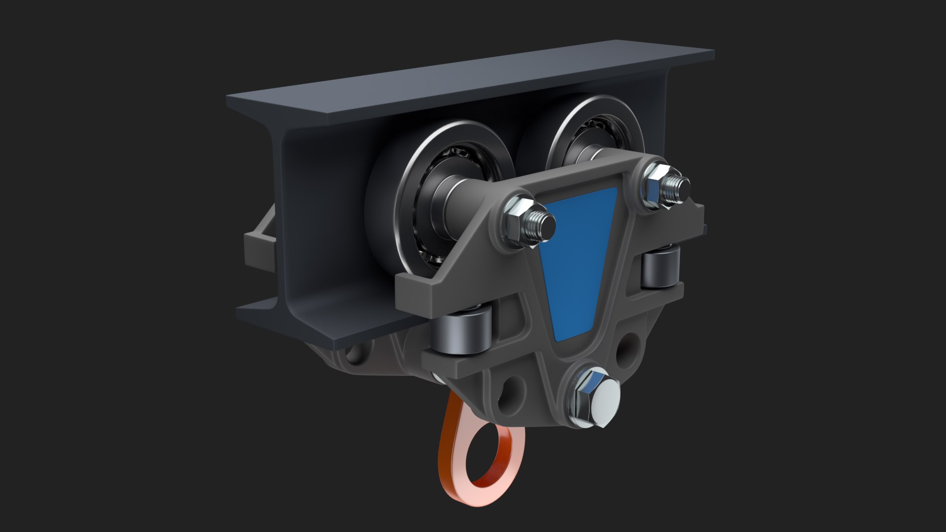 3D Trolley I-beam - TurboSquid 1549375