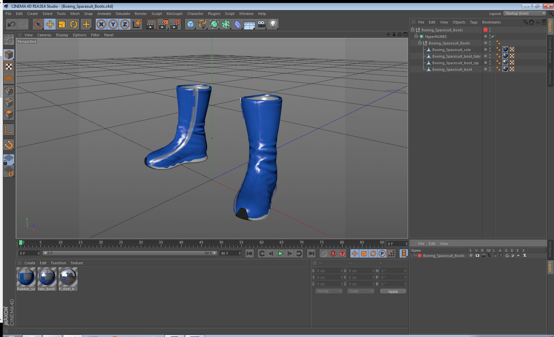 Boeing spacesuit boots space model - TurboSquid 1383565