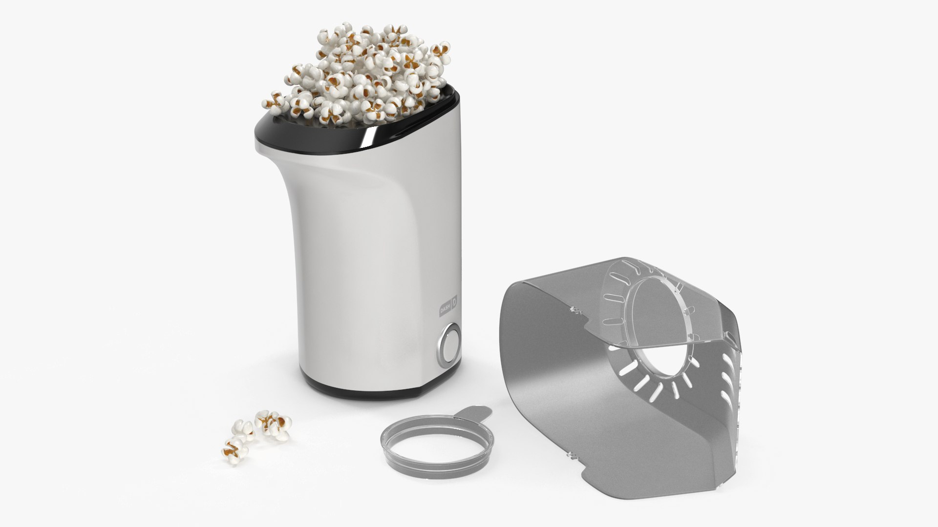 Home Popcorn Popper Maker Dash White 3D Model - TurboSquid 2171930