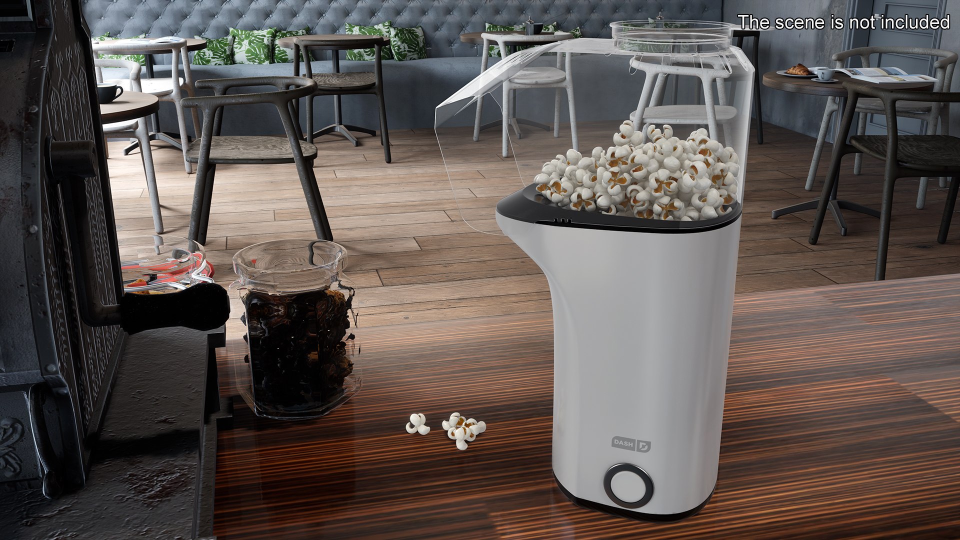 Home Popcorn Popper Maker Dash White 3D Model - TurboSquid 2171930