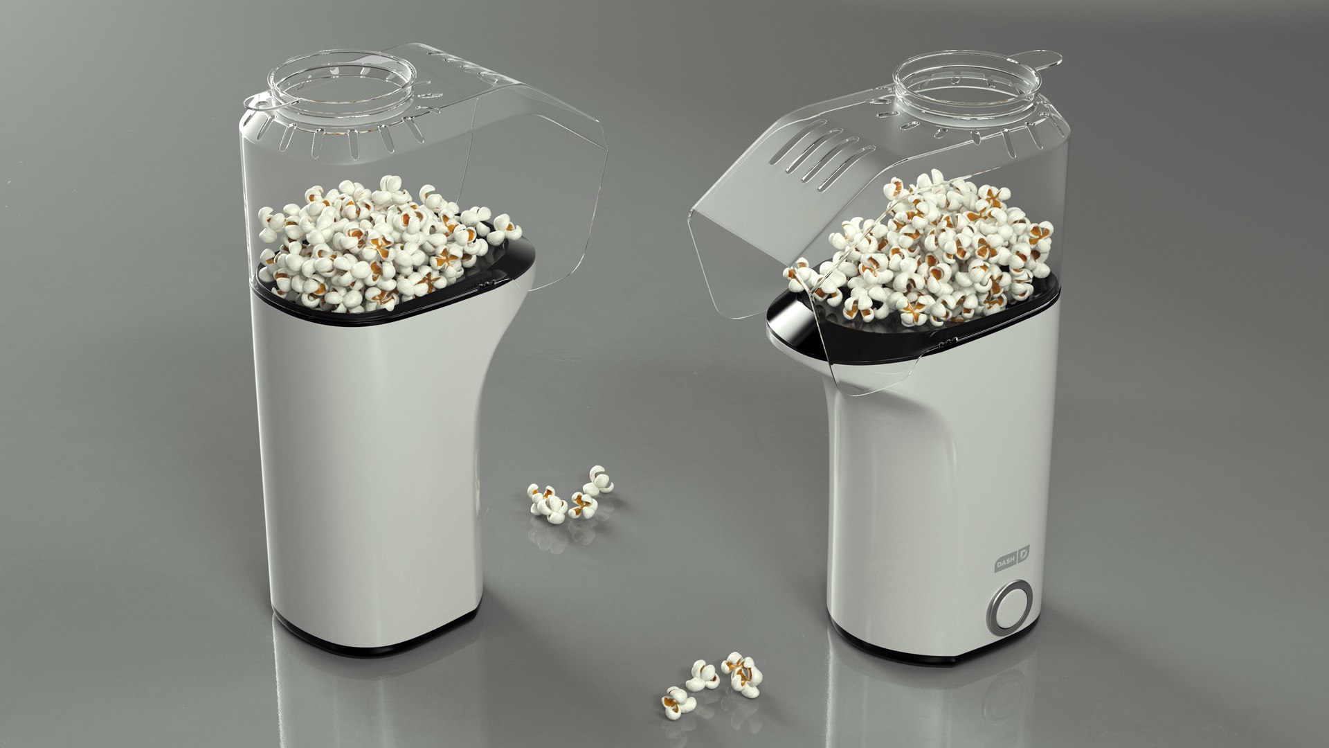 Home Popcorn Popper Maker Dash White 3D Model - TurboSquid 2171930