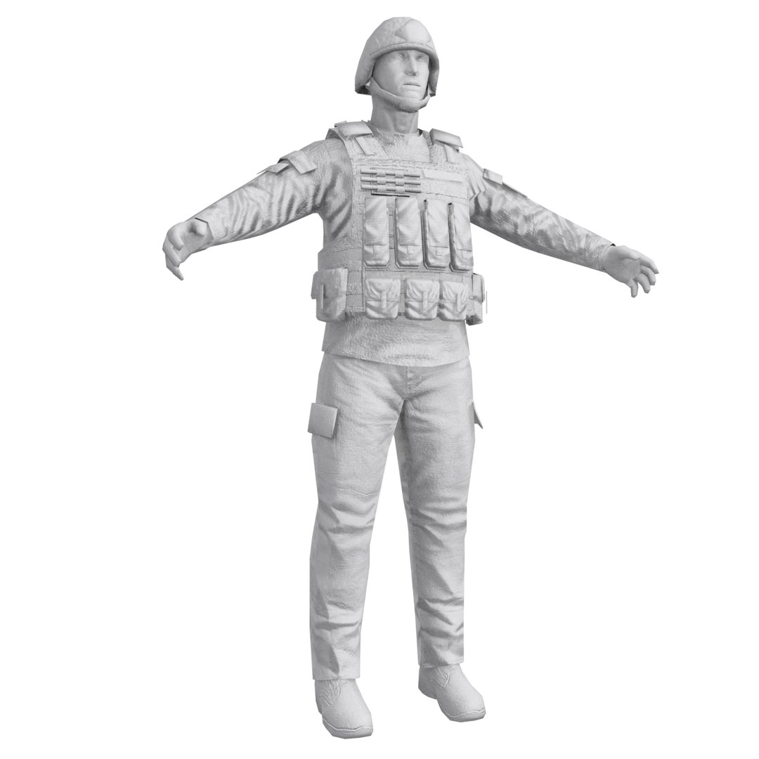 3d Soldier 2 Model
