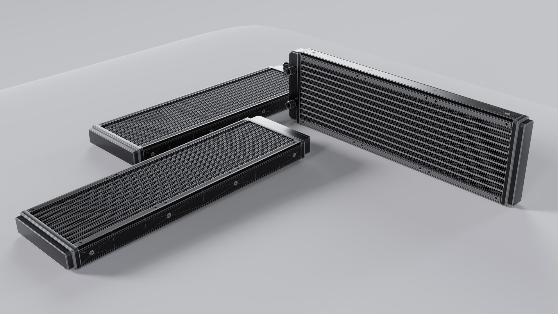 Water Cooling Radiator - 360 Mm 3D Model - TurboSquid 1991035