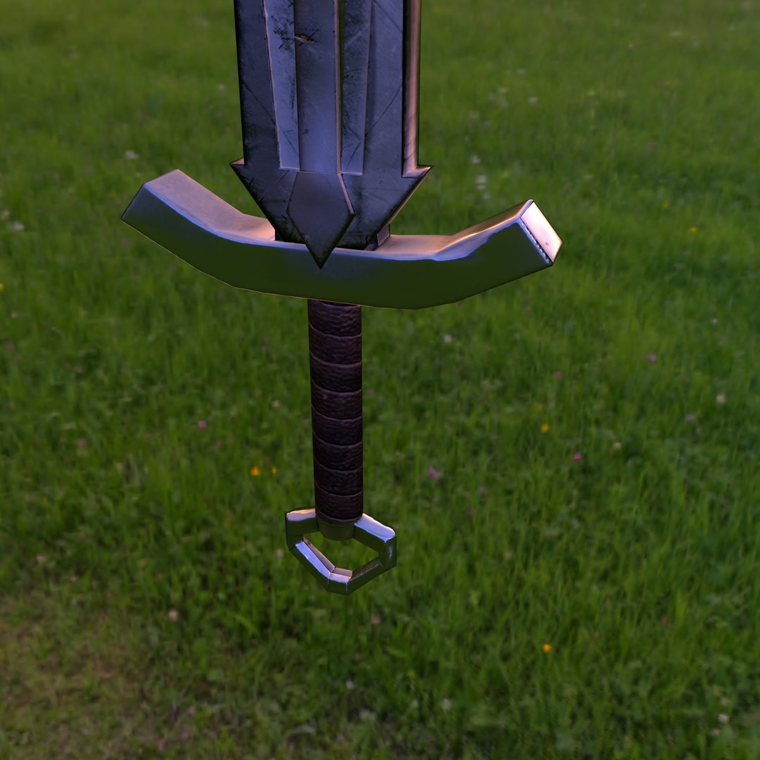 3d sword medieval model