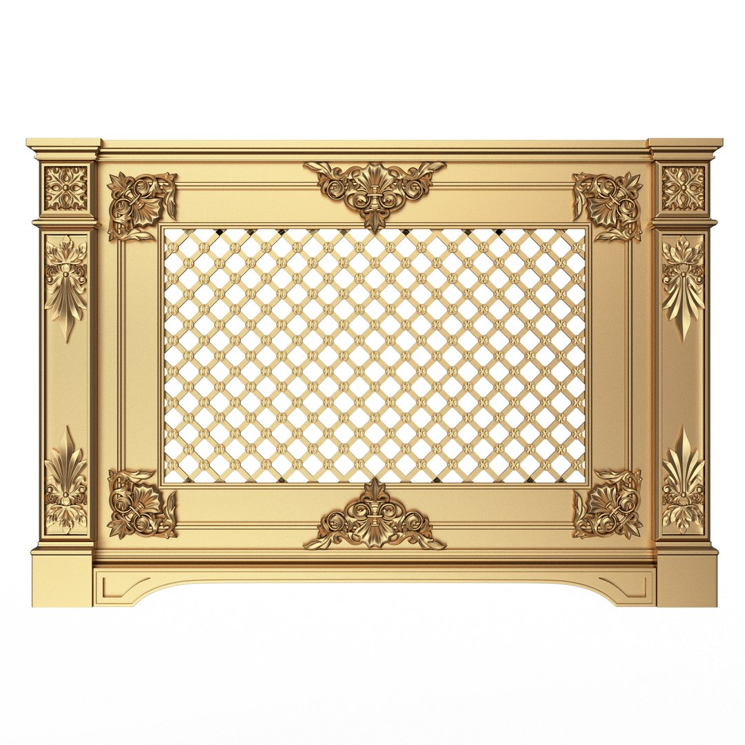 3D Radiator Cover Decorative Screening Grille Panel 016 model ...