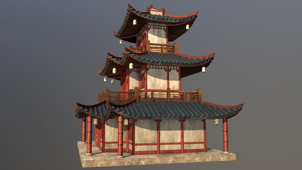 3D Asian Japanese Traditional Building Collection model - TurboSquid ...