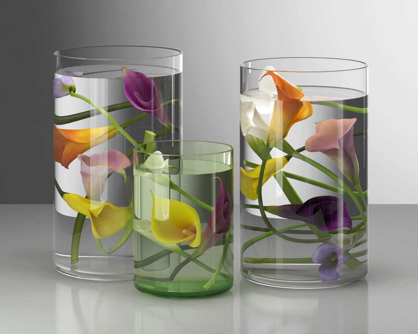 3D Submerged Callas Model - TurboSquid 1225805