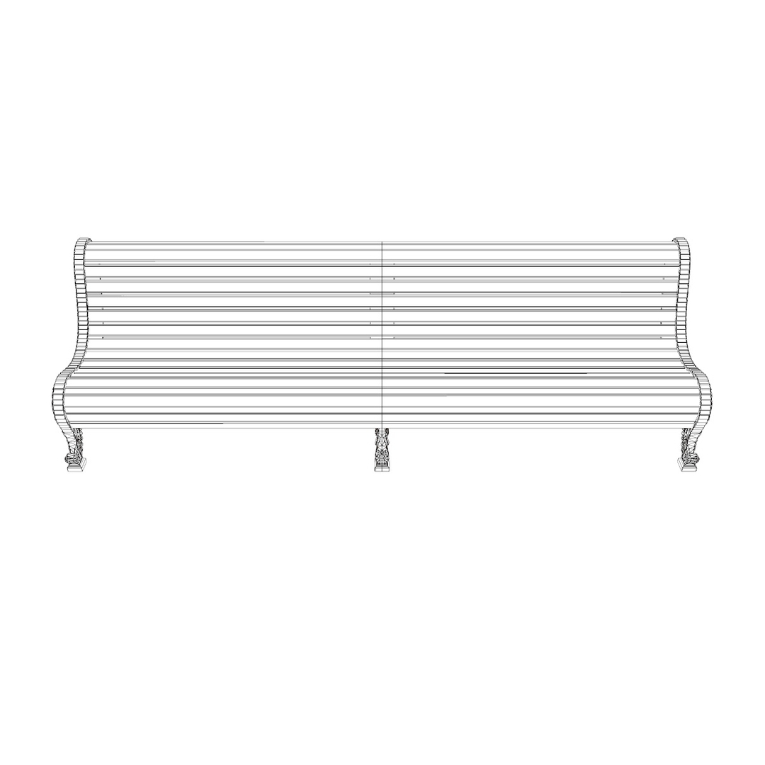 3D ussr public bench model - TurboSquid 1308801