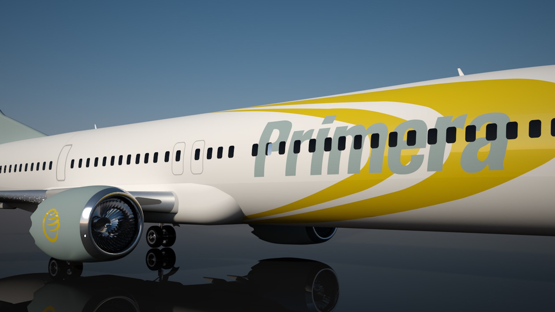 Primera boeing 737 9 3D model - TurboSquid 1349349