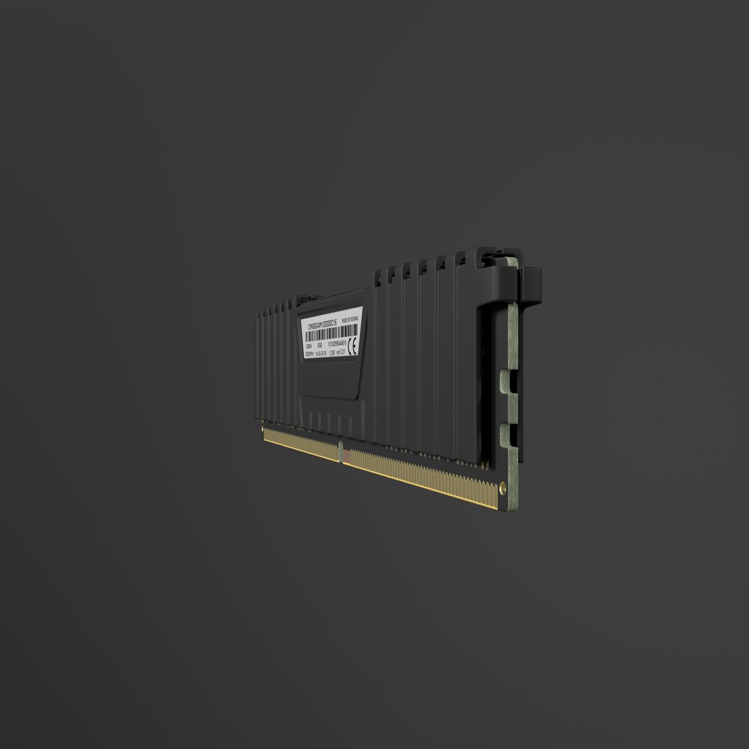 Corsair Vengeance LPX DDR4 RAM 3D Model - TurboSquid 2097276