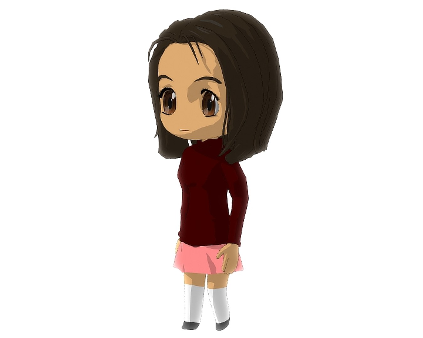 3d Model Female Chibi 2