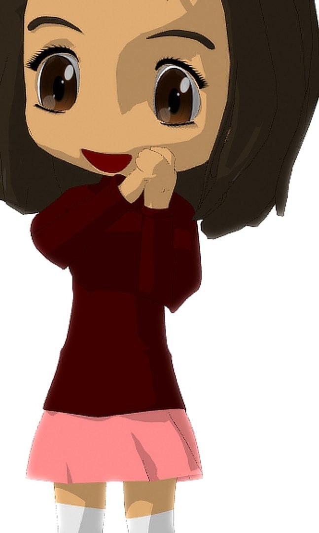 3d Model Female Chibi 2