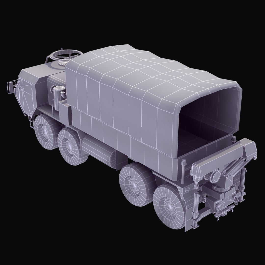 3d Model Of M985 Hemtt Cargo Truck