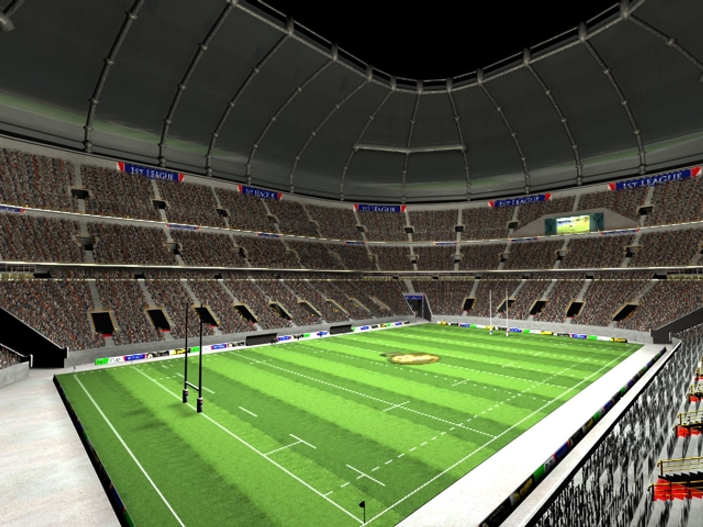 3d Model Huge Stadium