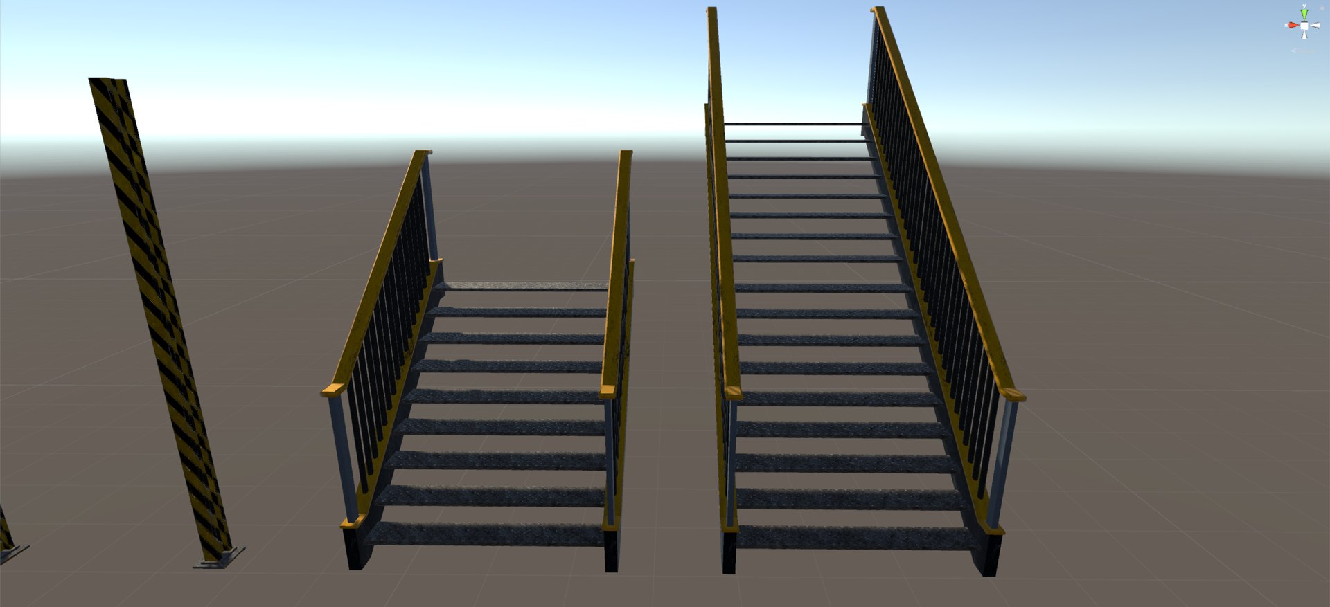 3D Metal Stairs Model - TurboSquid 1409484