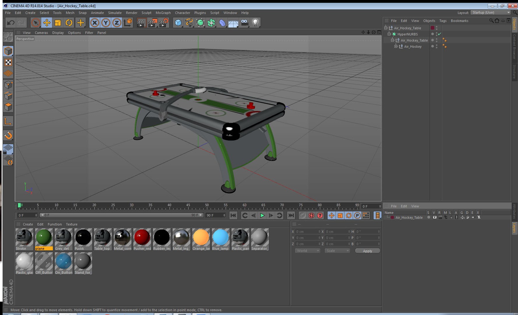 3D Air Hockey Table - TurboSquid 1374610