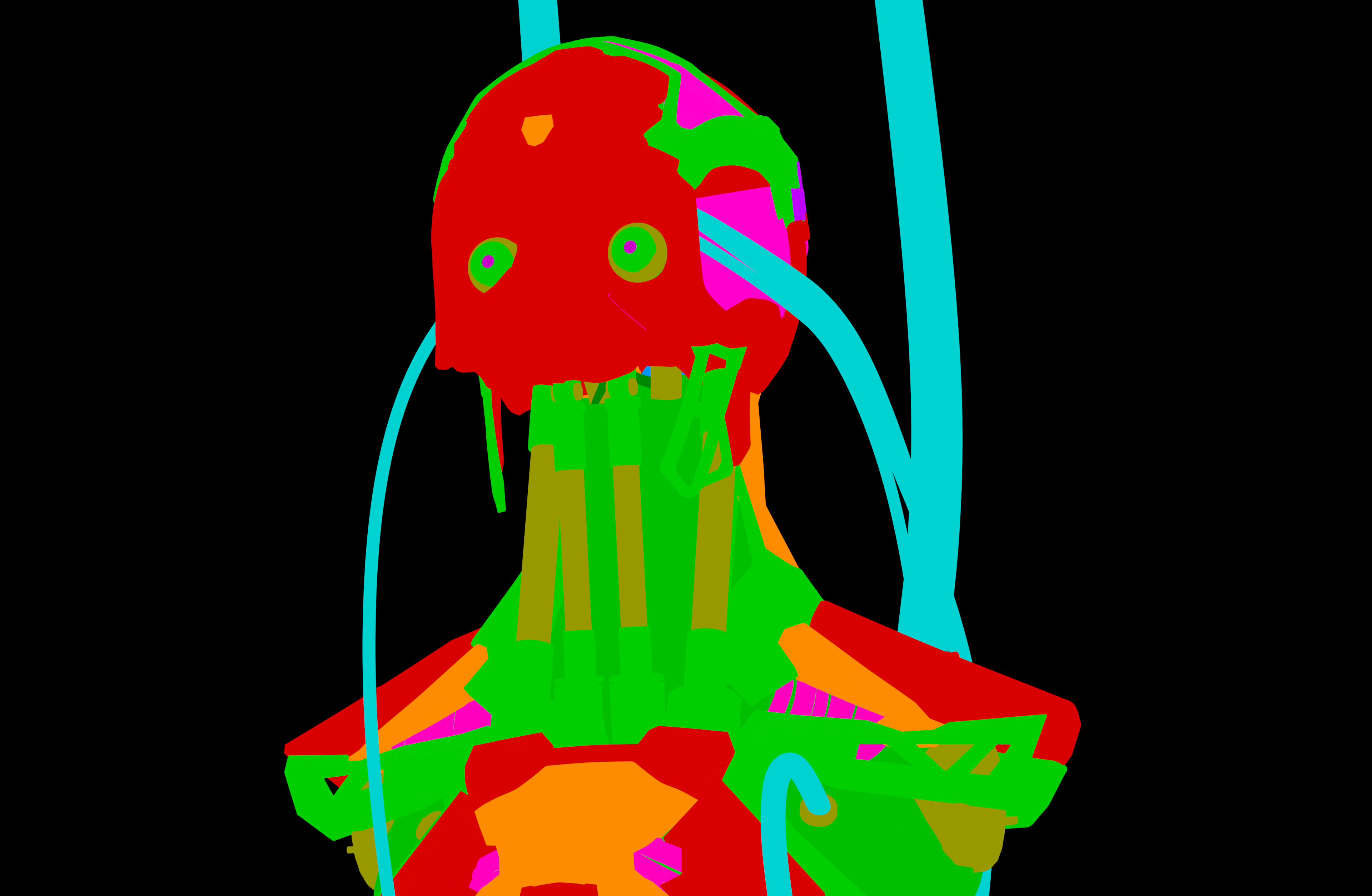3D cyborg bust - TurboSquid 1206155