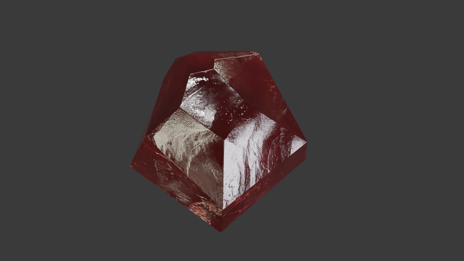 Stylized Red Magic Crystal 3D Model - TurboSquid 2146277