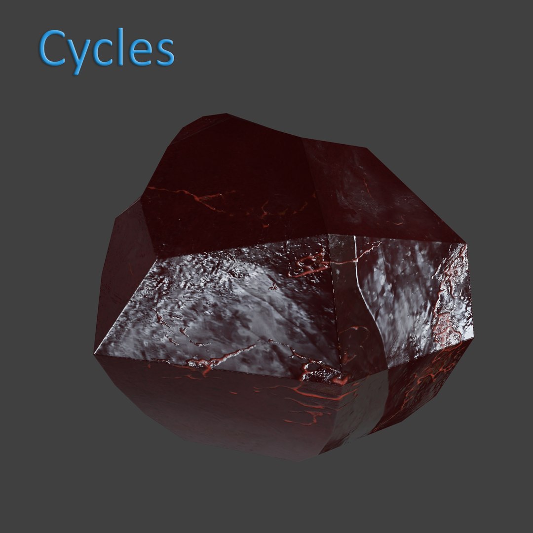 Stylized Red Magic Crystal 3D Model - TurboSquid 2146277