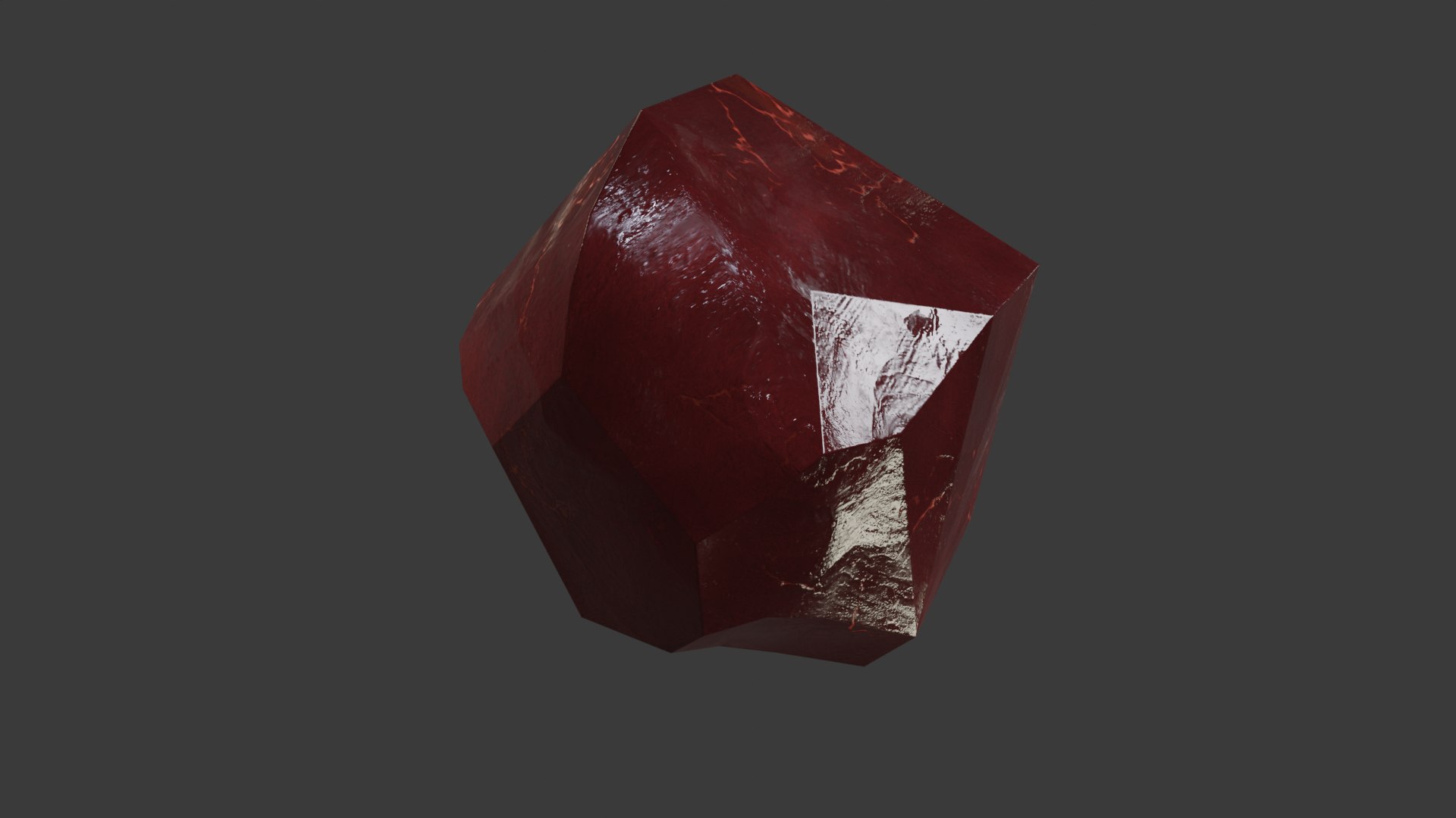 Stylized Red Magic Crystal 3D Model - TurboSquid 2146277