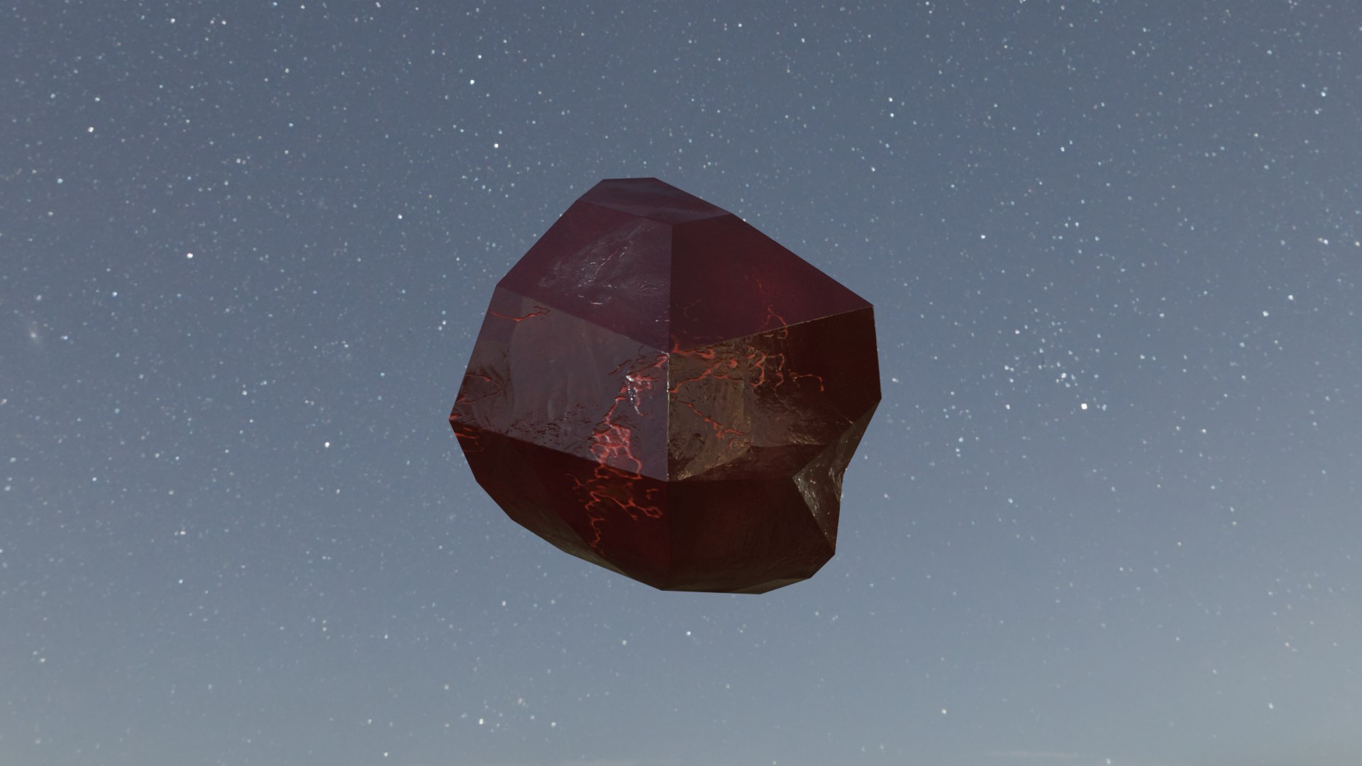 Stylized Red Magic Crystal 3D Model - TurboSquid 2146277