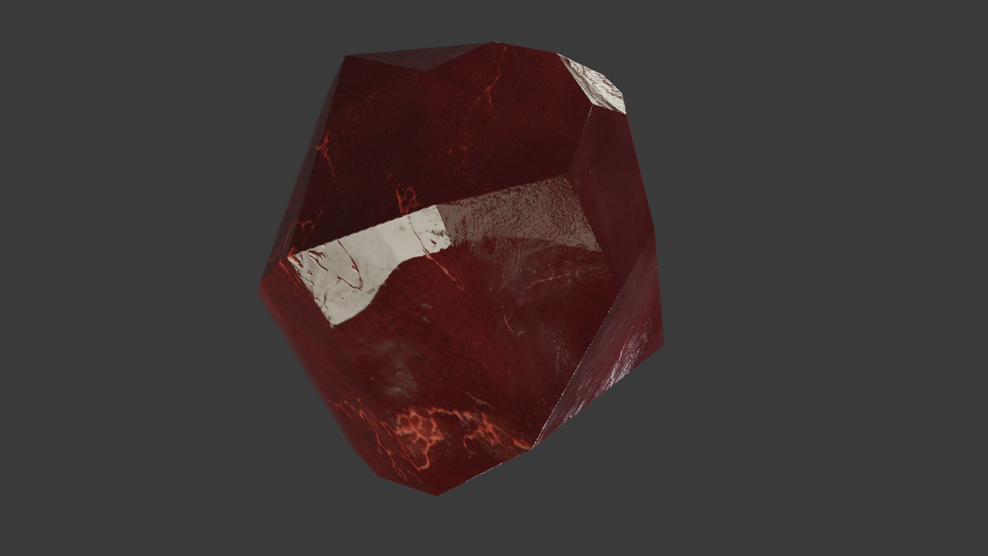 Stylized Red Magic Crystal 3D Model - TurboSquid 2146277