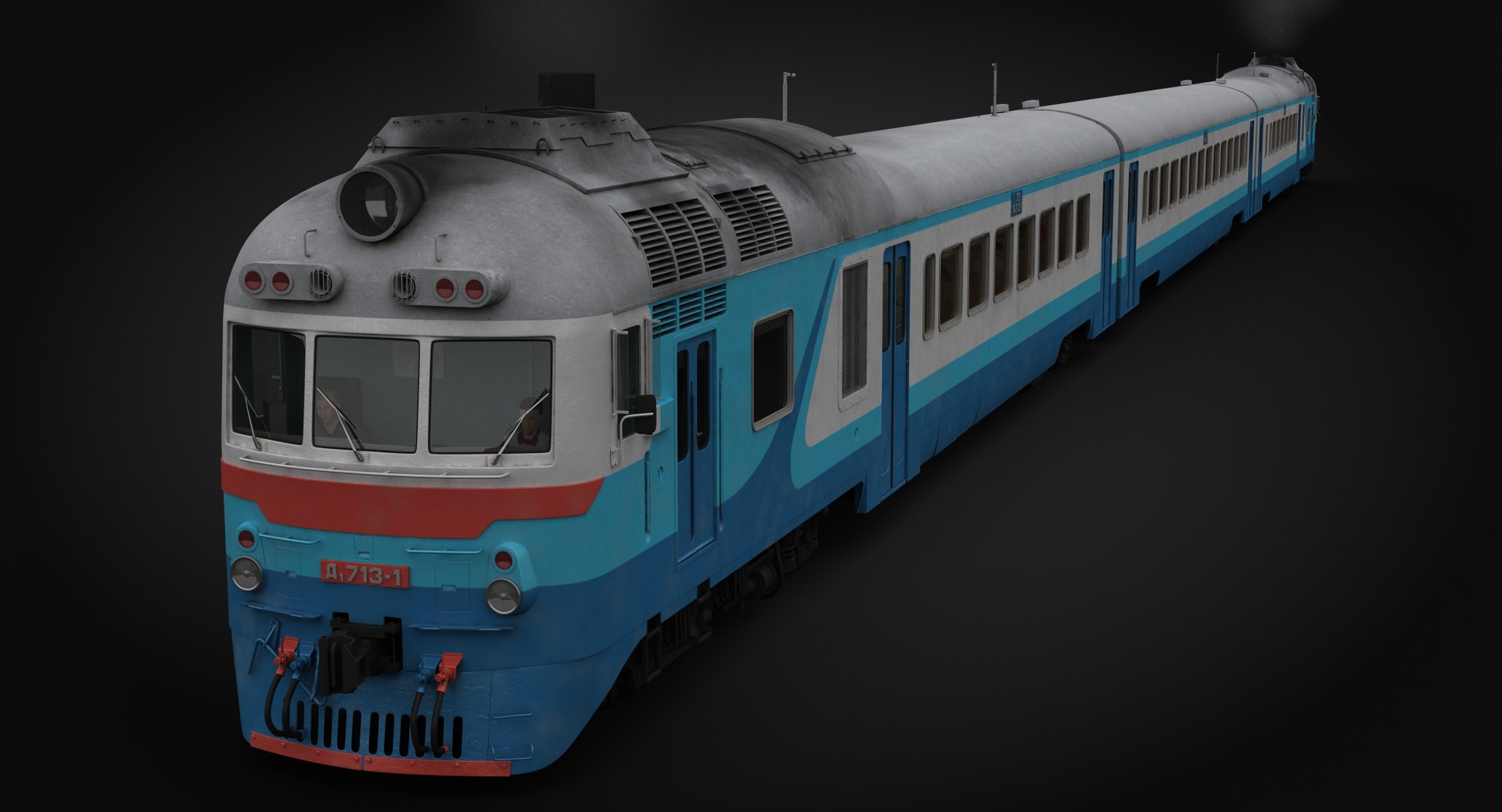 3D D1 Diesel Passenger Train Model - TurboSquid 1298848