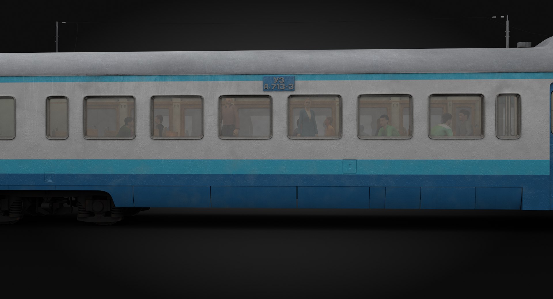 3D D1 Diesel Passenger Train Model - TurboSquid 1298848