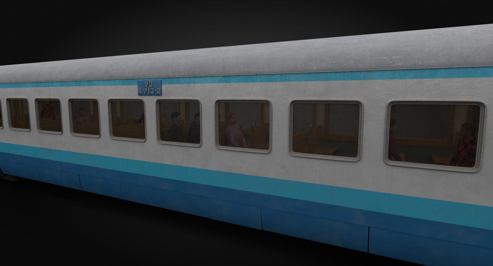 3D D1 Diesel Passenger Train Model - TurboSquid 1298848
