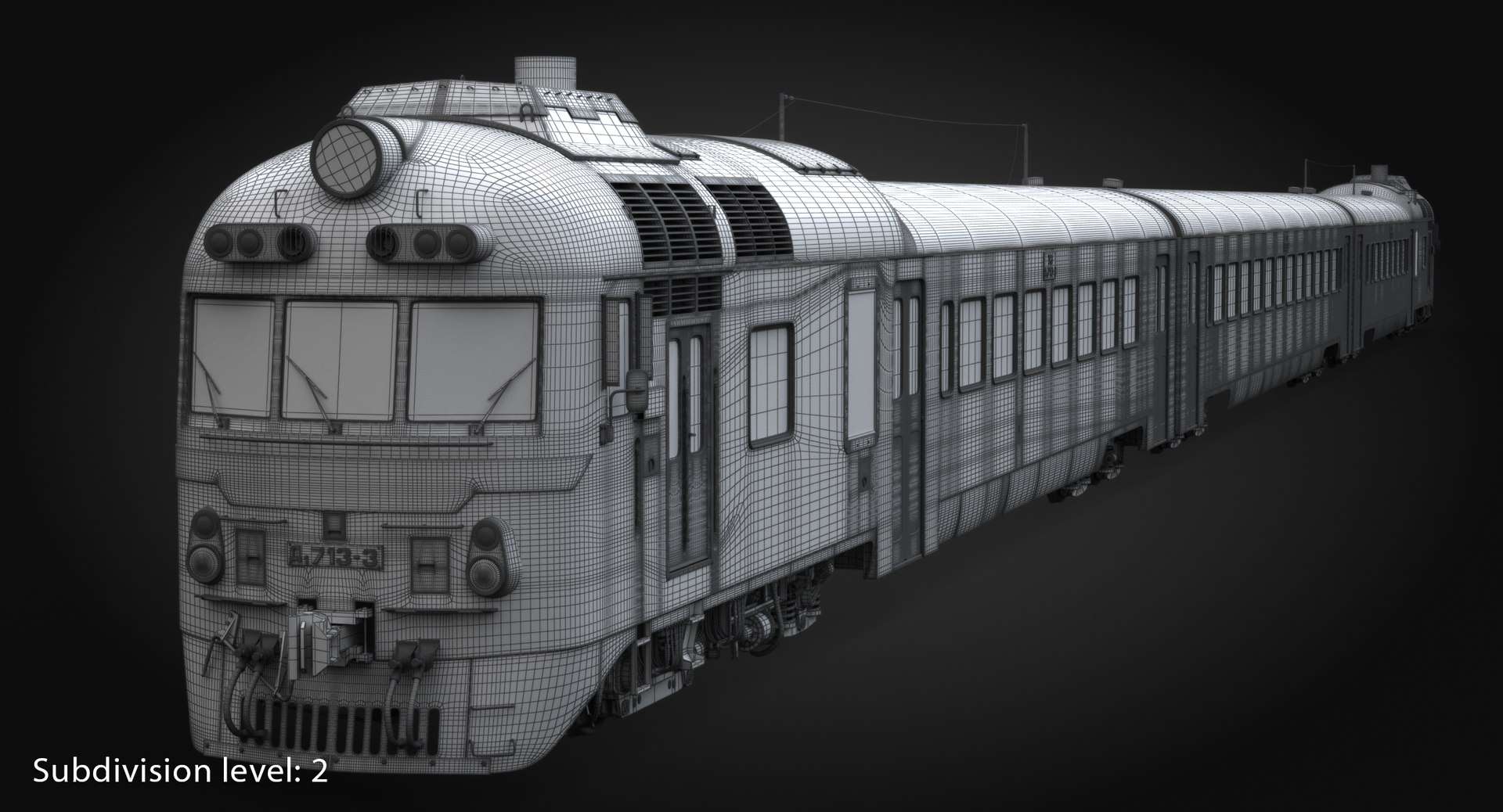 3D D1 Diesel Passenger Train Model - TurboSquid 1298848