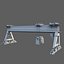 3ds Max Gantry Crane Railway