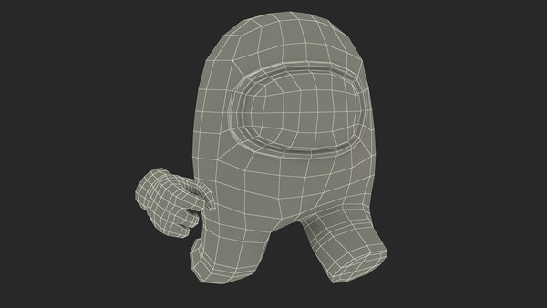 Red Among Us Character Running 3D - TurboSquid 2003933