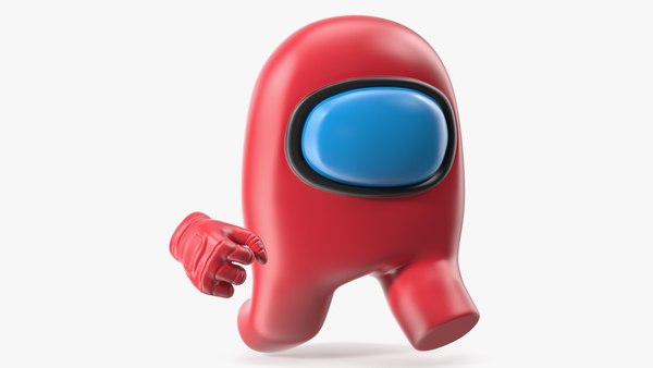 modelo 3d Personaje rojo entre nosotros corriendo - TurboSquid 2003933