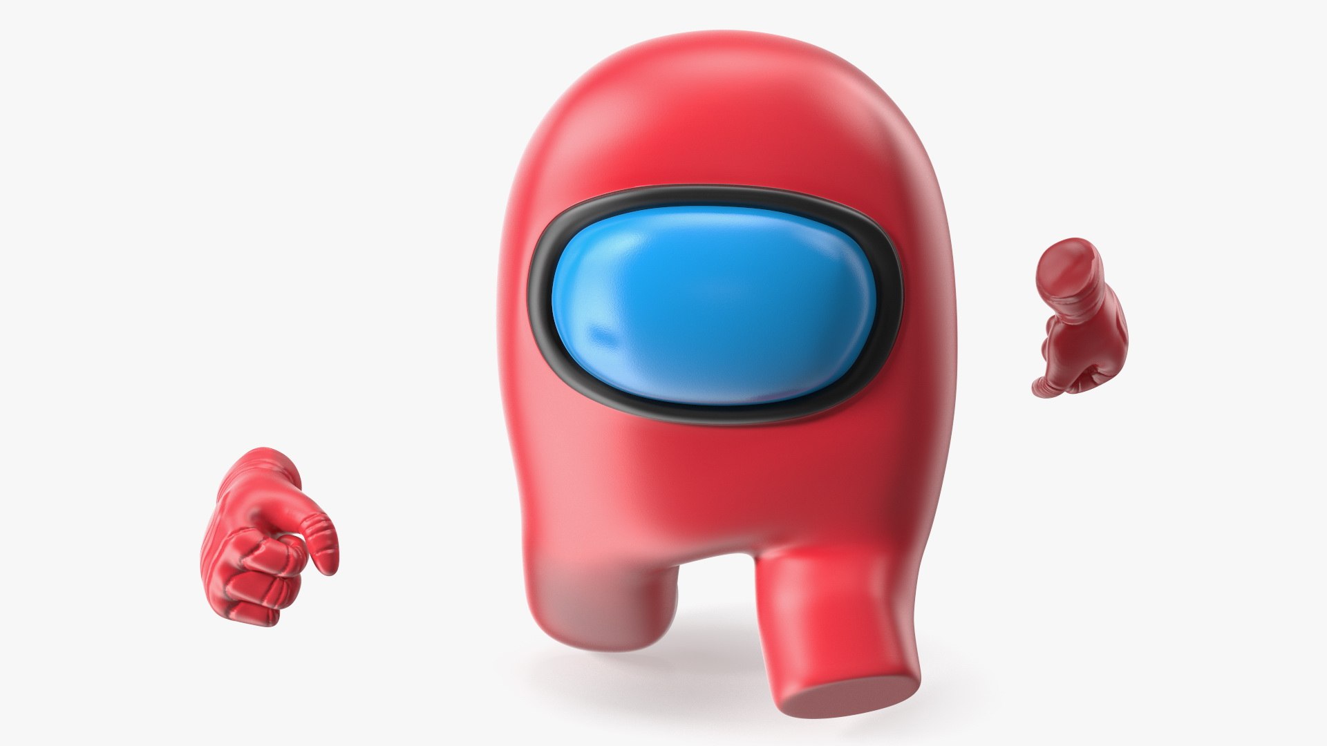 Red Among Us Character Running 3D - TurboSquid 2003933