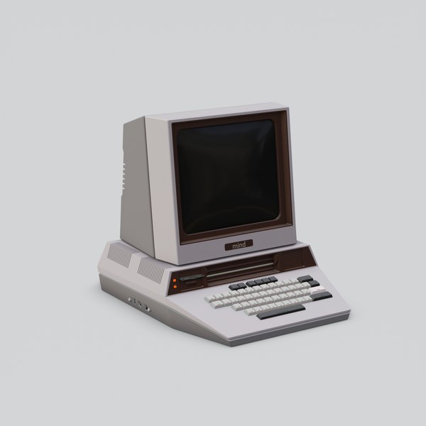3D Old Antique Computer Low Poly - TurboSquid 1977872