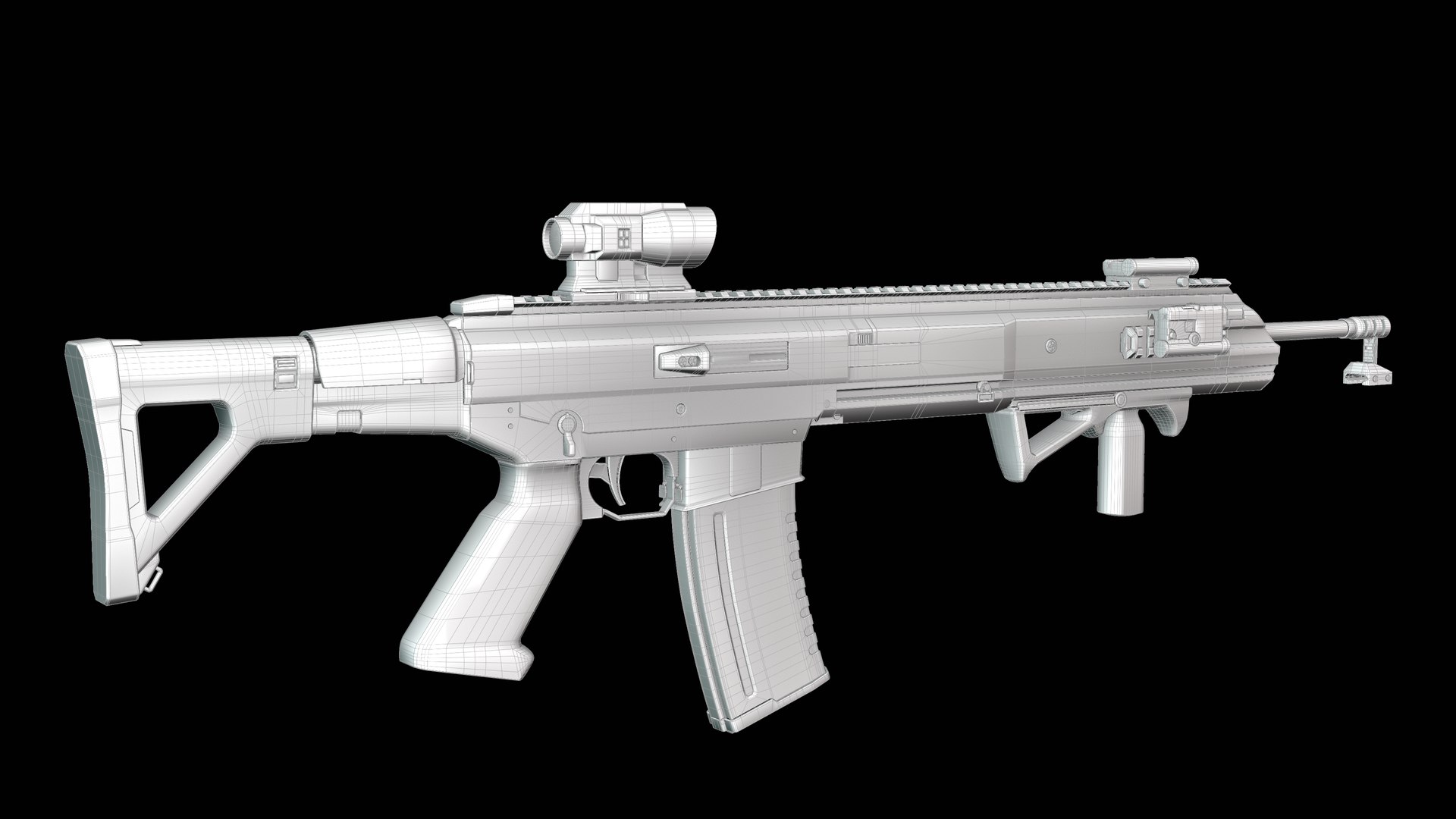 3D Modern Assault Rifle Model 3D Model - TurboSquid 2513202