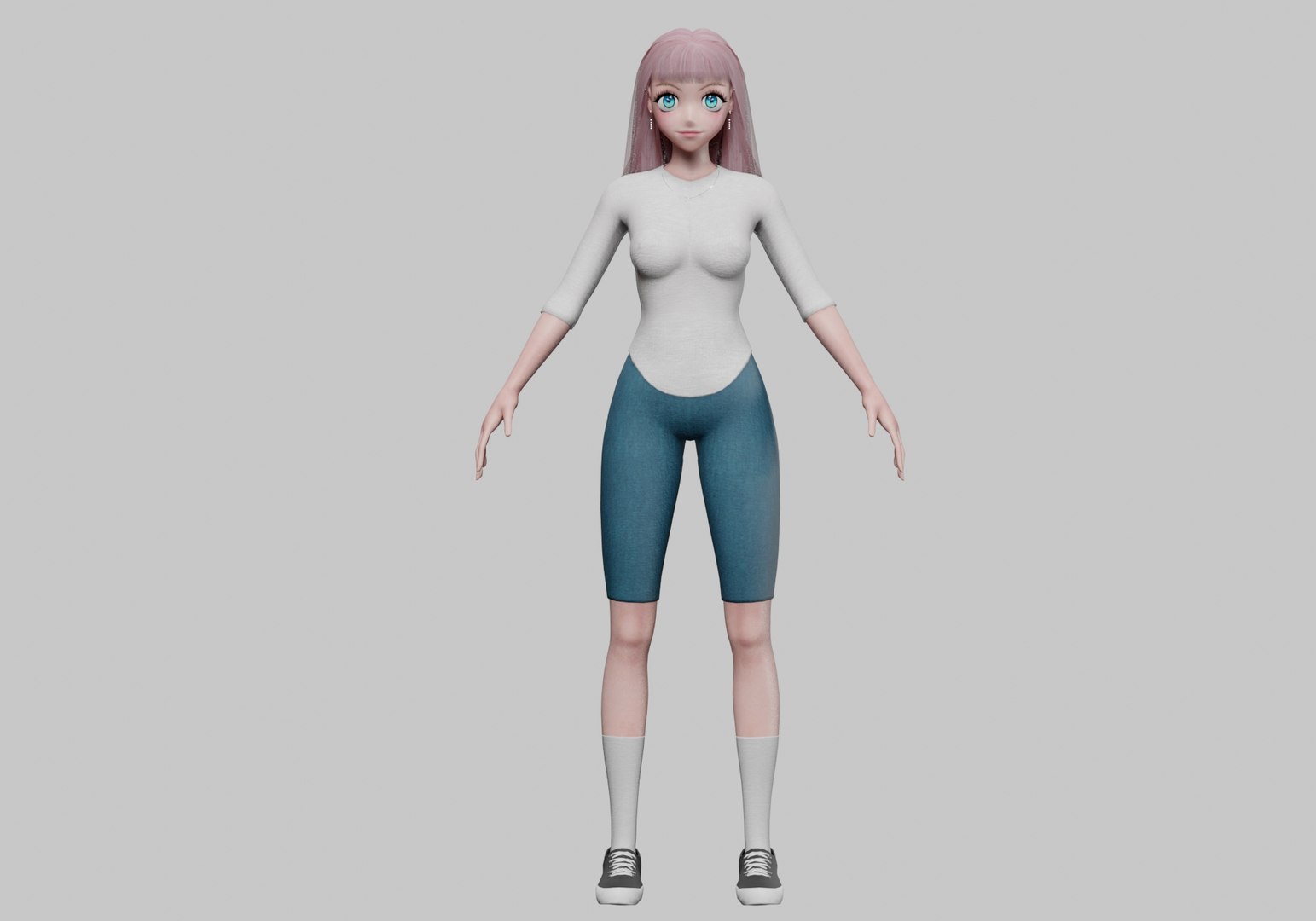 3D Model Anime Classic Girl V31771 - TurboSquid 2270346