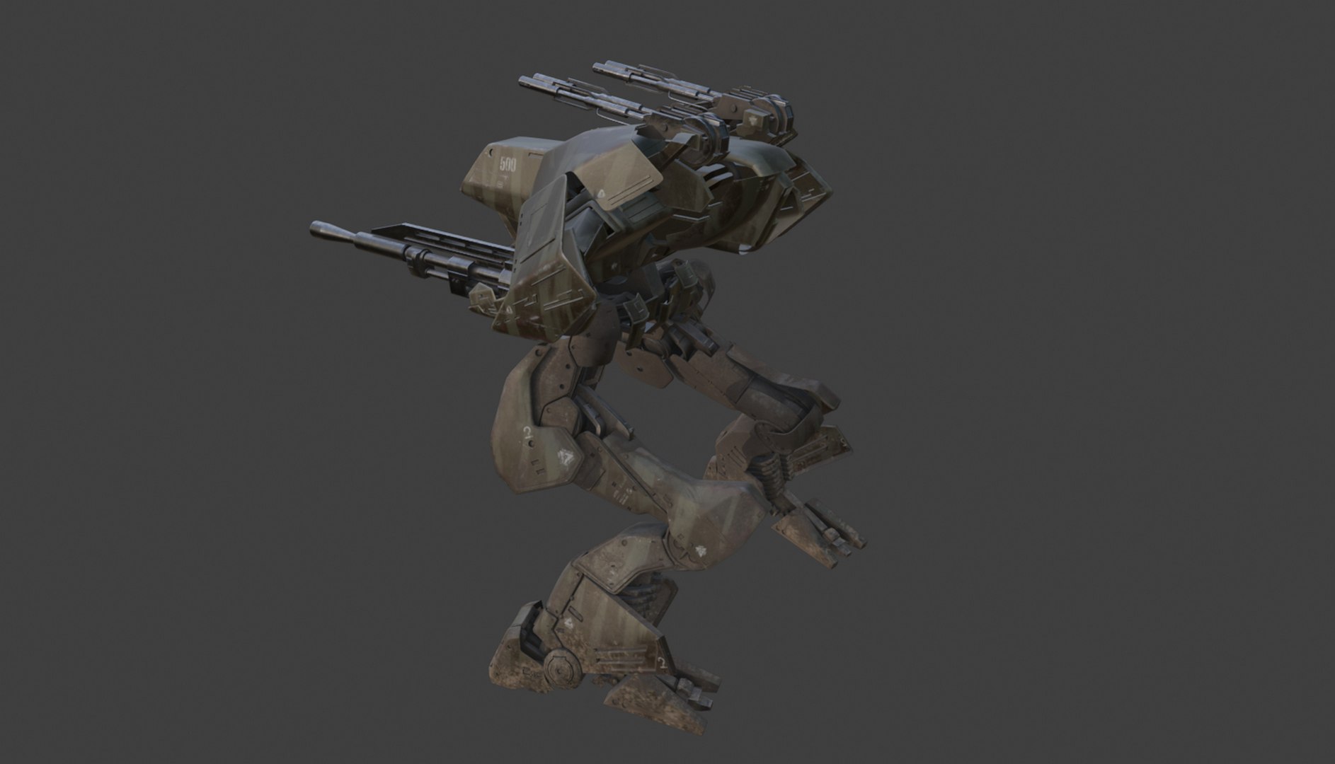 3D Juggernaut Siege Class Land Leviathan Dieselpunk Mech - TurboSquid ...
