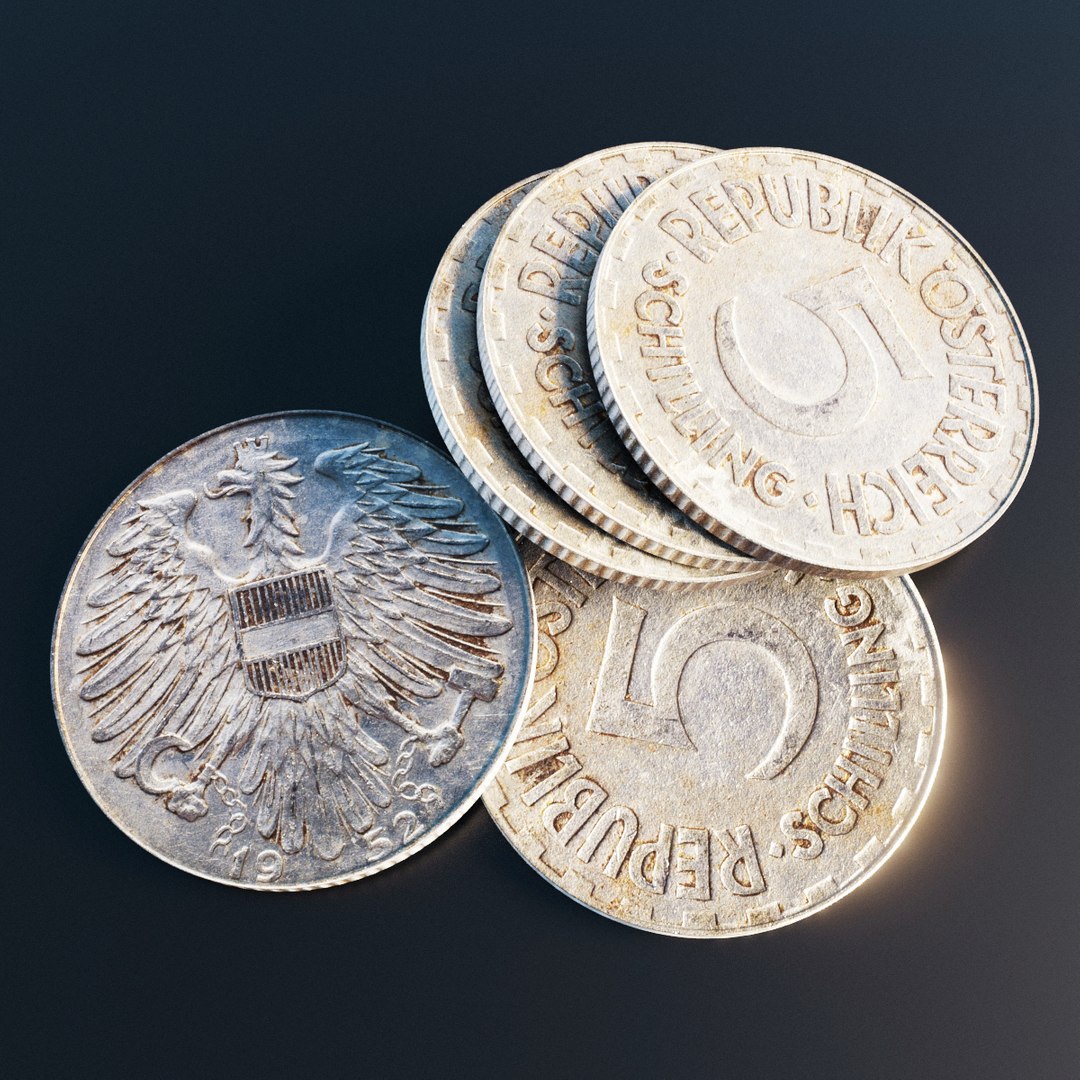 Austrian Schilling Coin 3D Model - TurboSquid 2373786