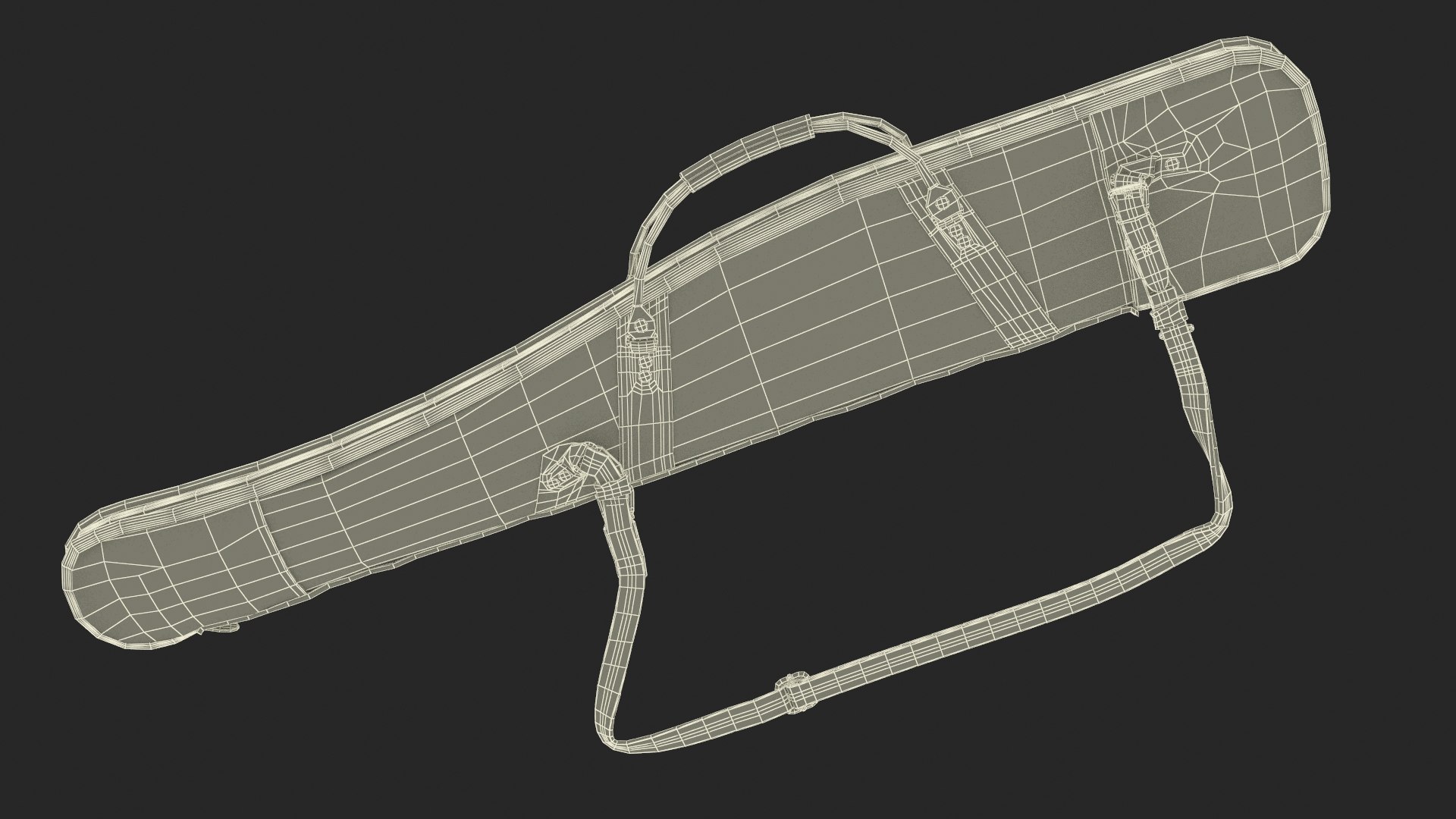 Hunter Gun Carry Bag Leather And Canvas 3D - TurboSquid 2108524